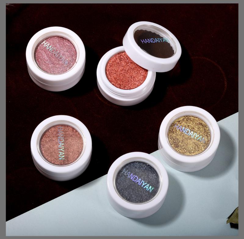 HANDAIYAN Metallic Pigment Eyeshadow Waterproof - Shopping Spark